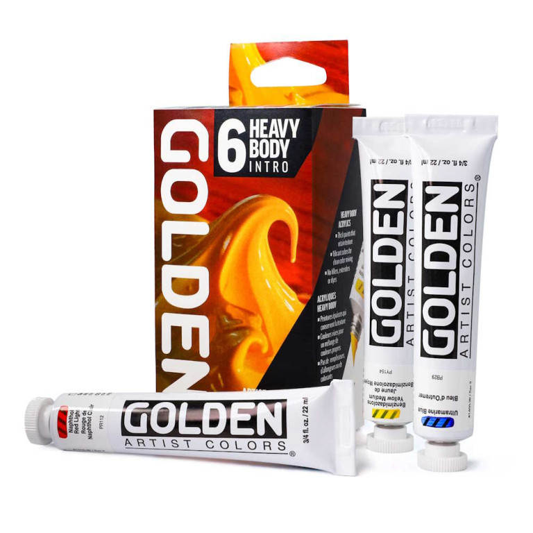 Sada barev Golden Heavy body Intro set 6x22ml - Artikon.cz