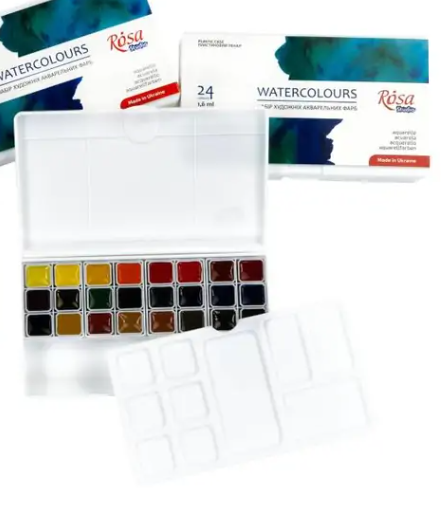 Sada akvarelových barev Rosa Studio 24ks v plastové krabičce - Artikon.cz